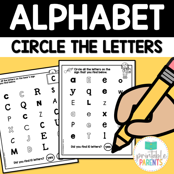Color and Trace the Alphabet Worksheet Pack – Printable Parents