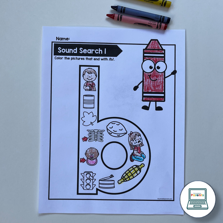 Ending Sounds Worksheets – Printable Parents