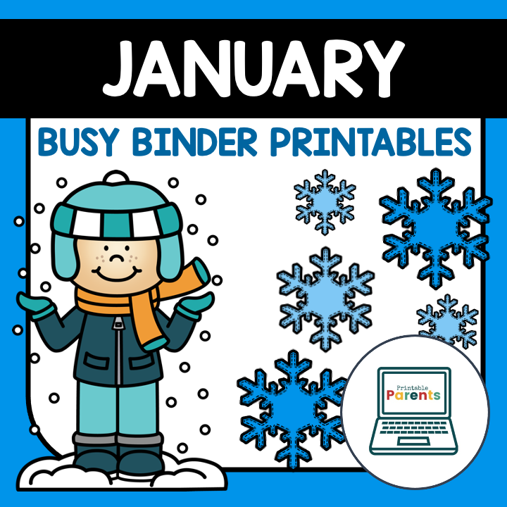 January Preschool Busy Binder – Printable Parents