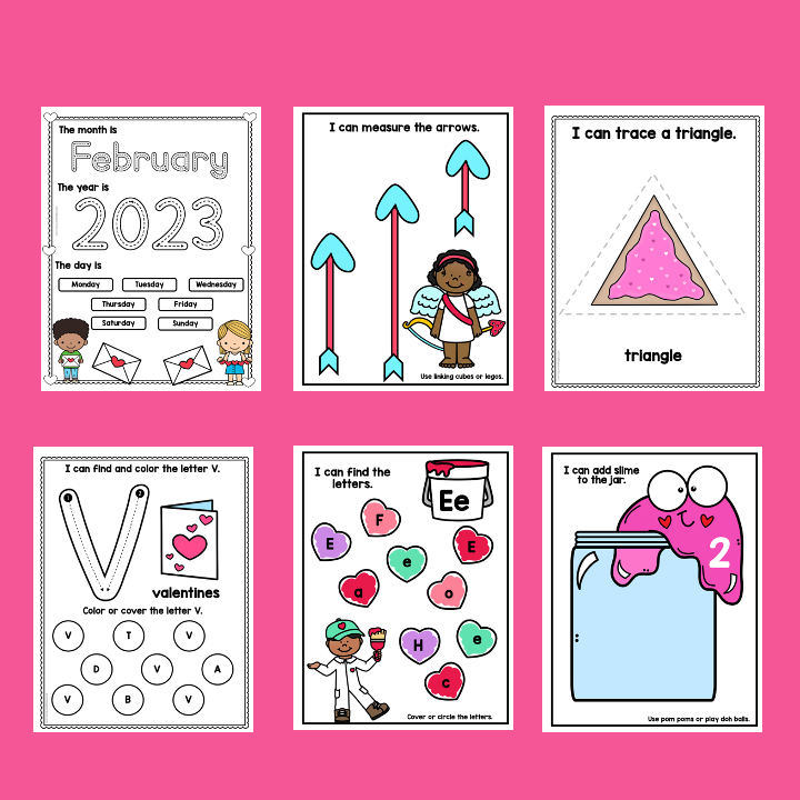 February Preschool Busy Binder – Printable Parents