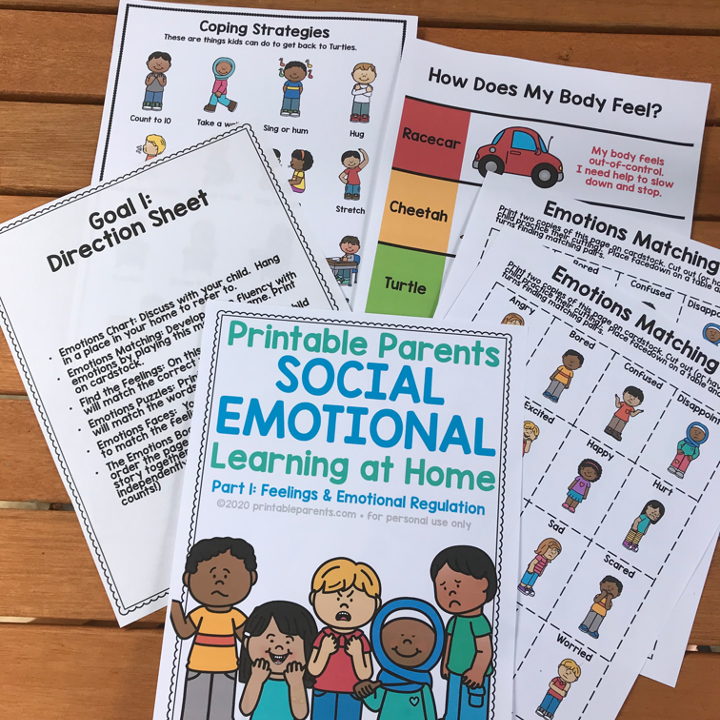 Social Emotional Learning at Home – Printable Parents