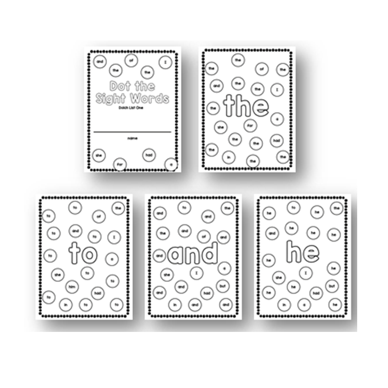 Dot the Sight Words – Printable Parents
