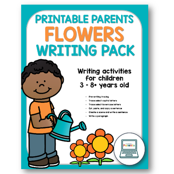 Flowers Writing Worksheets – Printable Parents