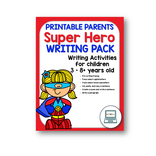Superheroes Writing Pack – Printable Parents