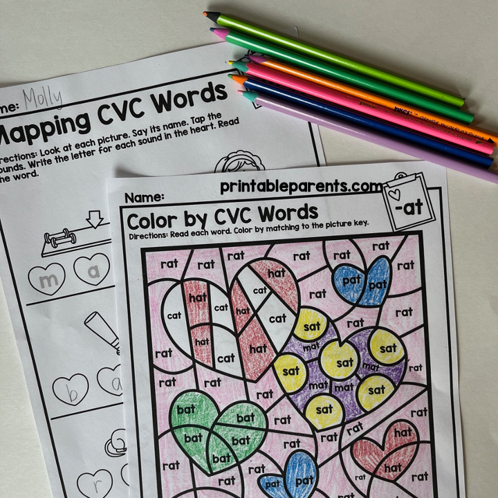 cvc coloring pages