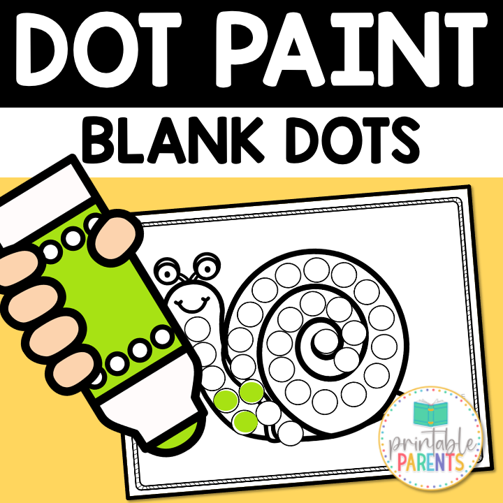 Dot Paint Worksheet Mega Bundle – Printable Parents