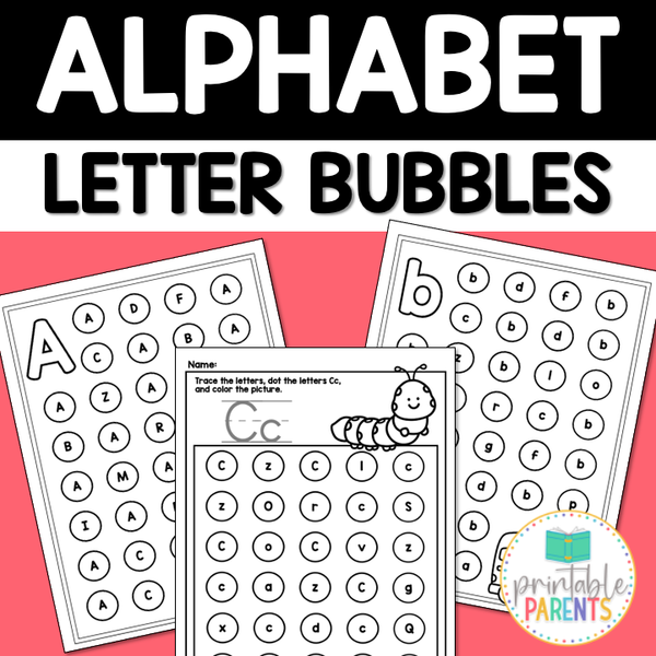 Dot and Paint the Alphabet Printables – Printable Parents