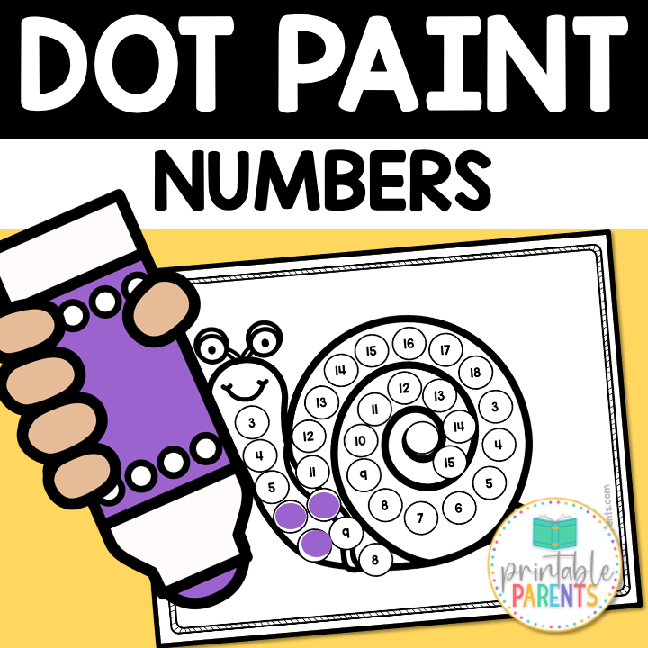 Dot Paint Worksheet Mega Bundle – Printable Parents