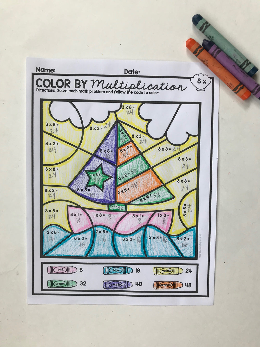 Multiplication Color By Number Bundle – Printable Parents