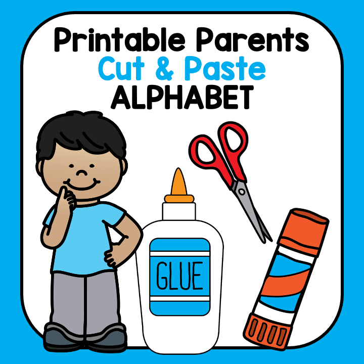 Alphabet Cut and Paste Worksheet Pack – Printable Parents