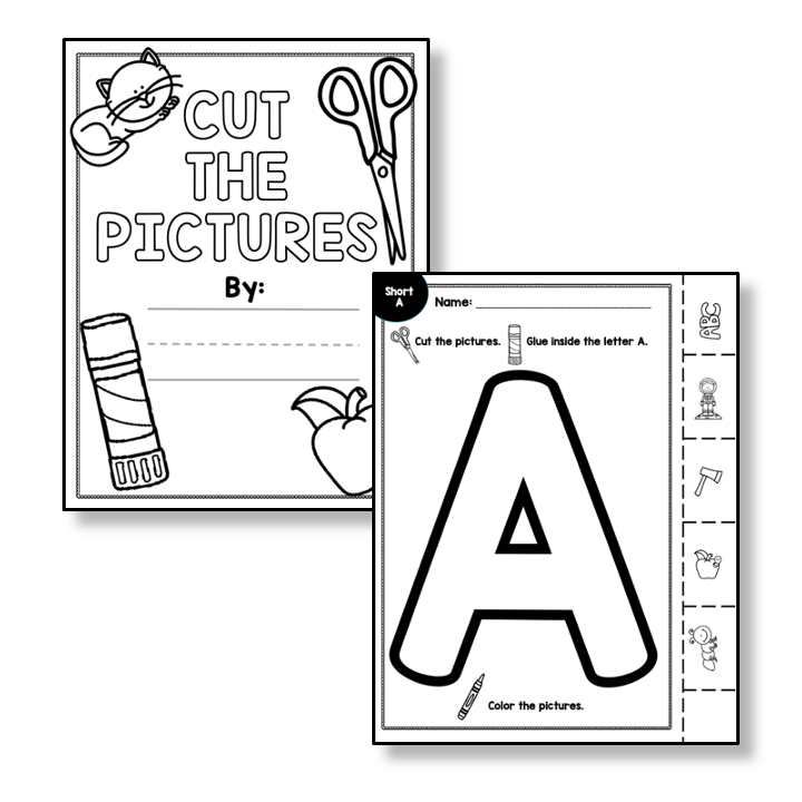 Alphabet Cut and Paste Worksheet Pack – Printable Parents