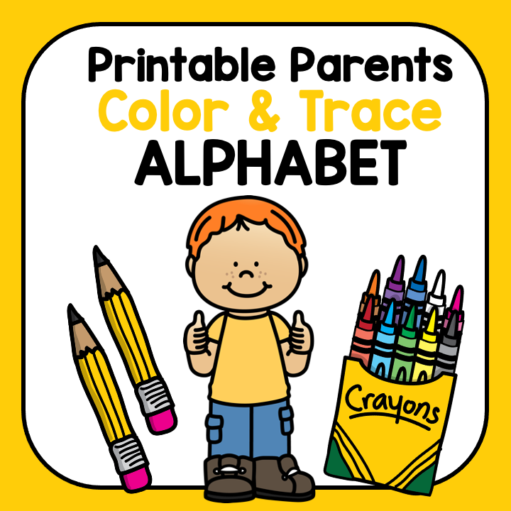 Color and Trace the Alphabet Worksheet Pack – Printable Parents