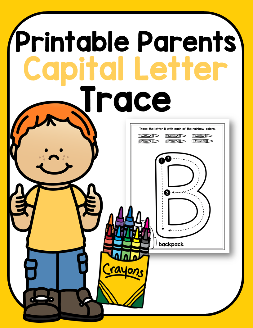Capital Letters Tracing Workbook – Printable Parents