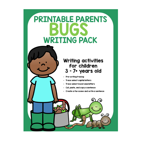 Bugs Writing Pack – Printable Parents
