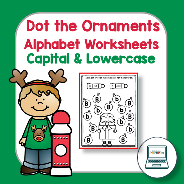 Christmas Dot the Alphabet Worksheets – Printable Parents