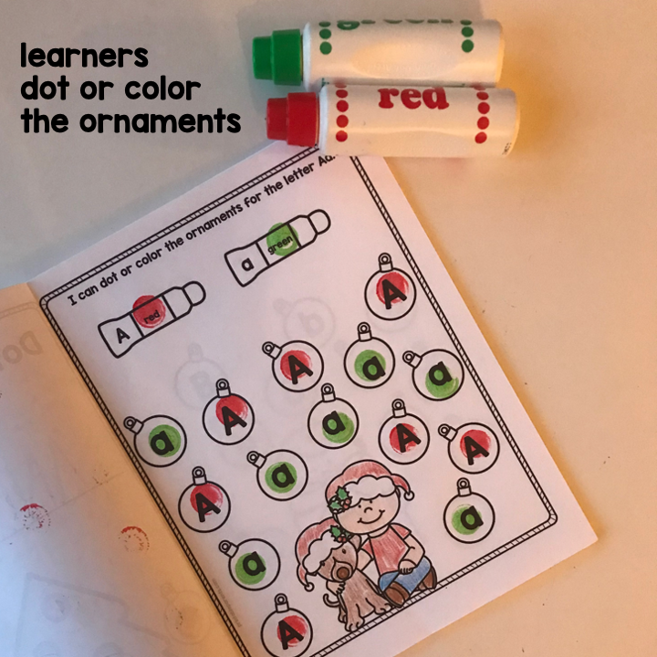 Christmas Dot the Alphabet Worksheets – Printable Parents