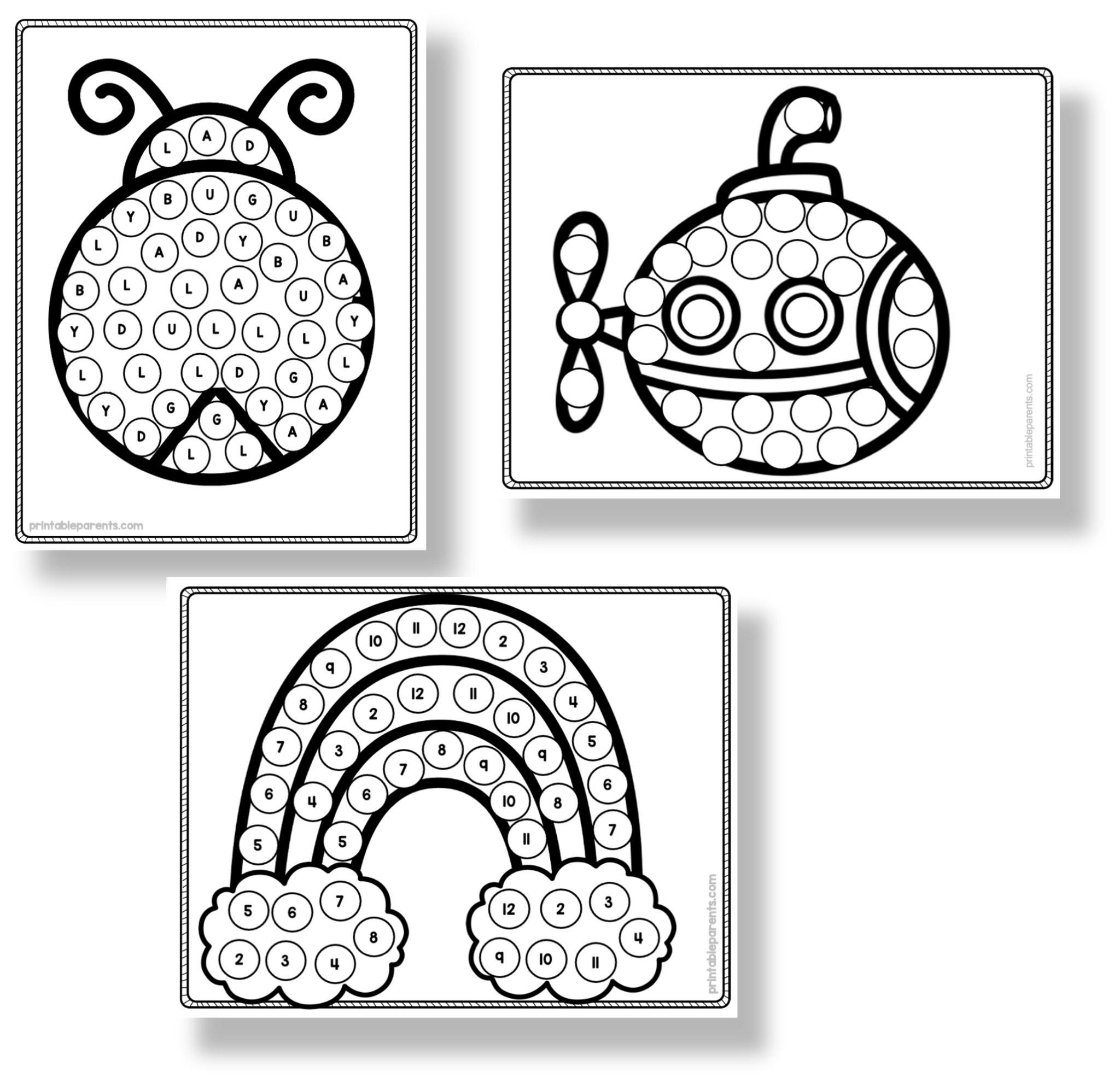 Complete Dot Marker Printables Bundle – Printable Parents