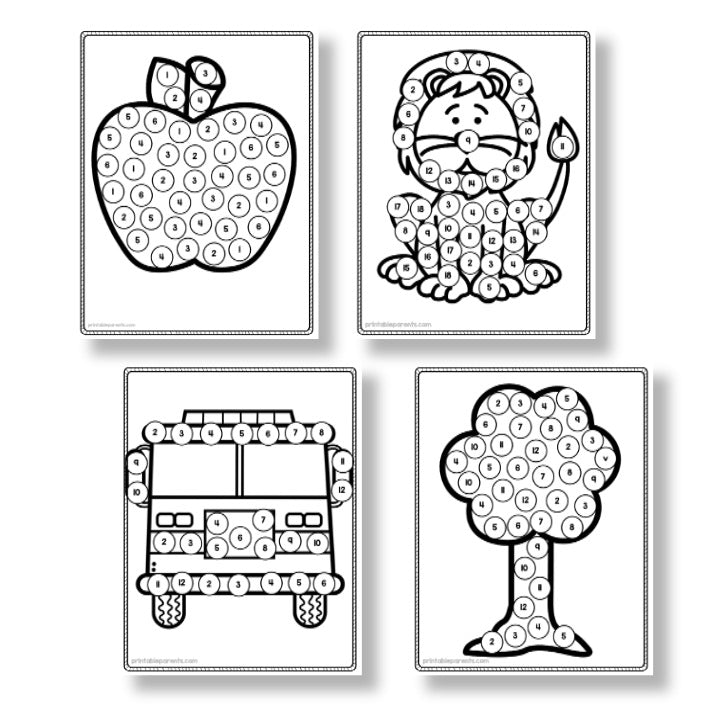 Complete Dot Marker Printables Bundle – Printable Parents