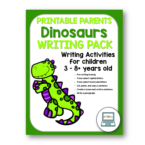 Dinosaur Writing Worksheets – Printable Parents