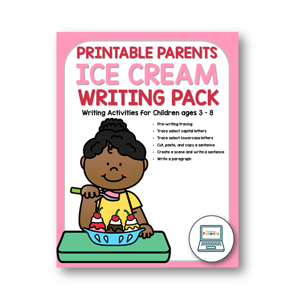 Ice Cream Writing Pack – Printable Parents