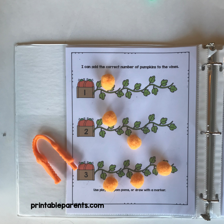 October Busy Binder for Preschoolers – Printable Parents