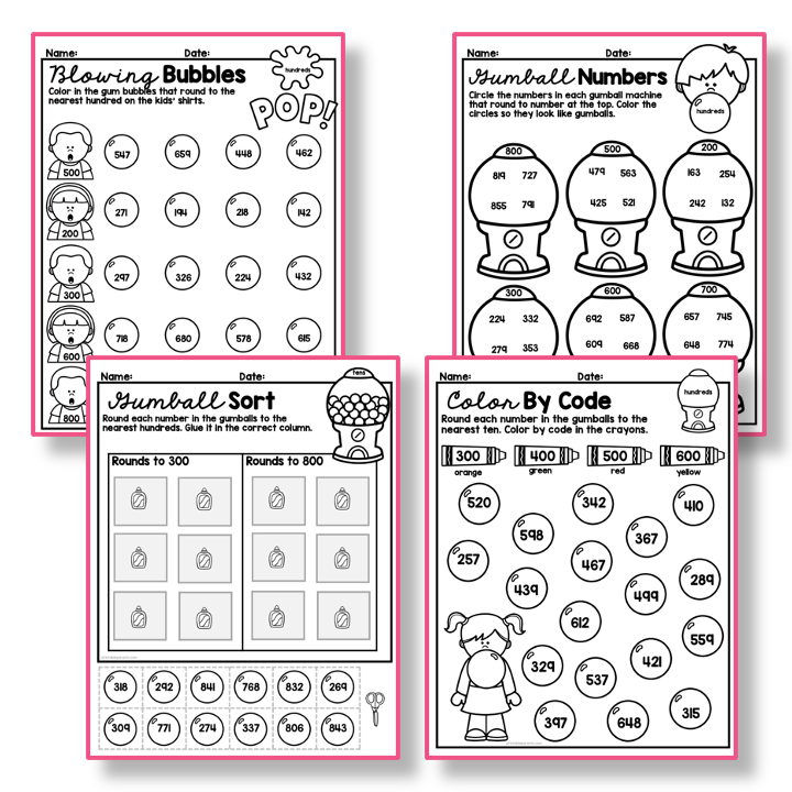 Rounding Numbers Worksheets – Printable Parents