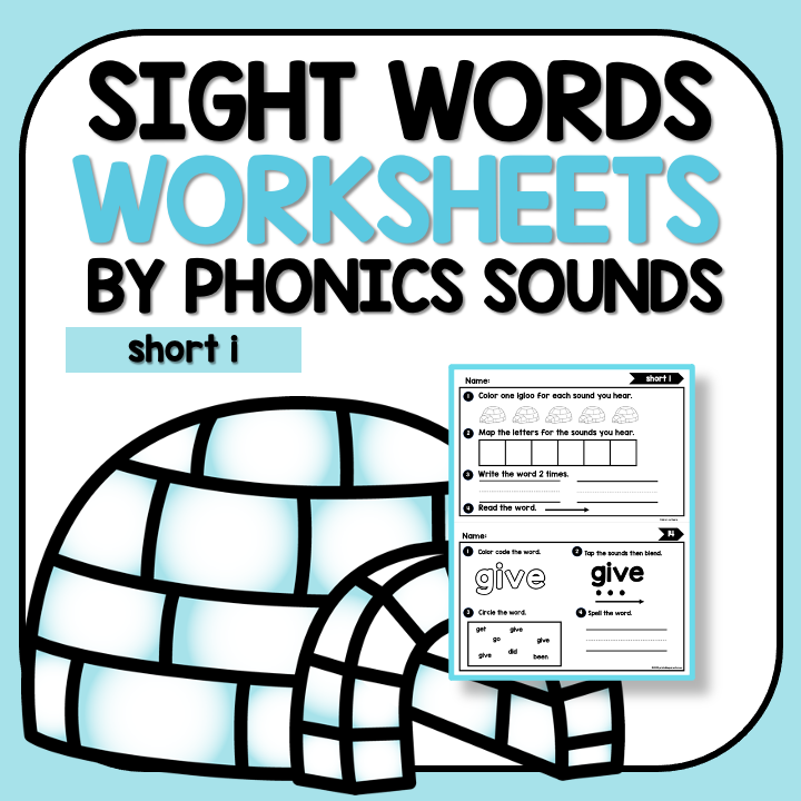 Short I Sight Words – Printable Parents