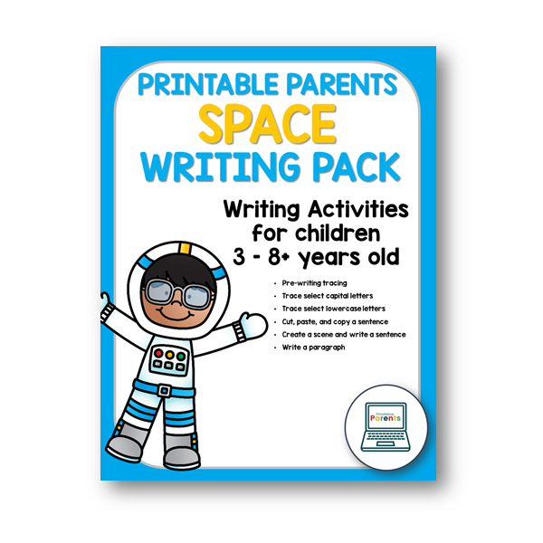 Space Writing Pack – Printable Parents